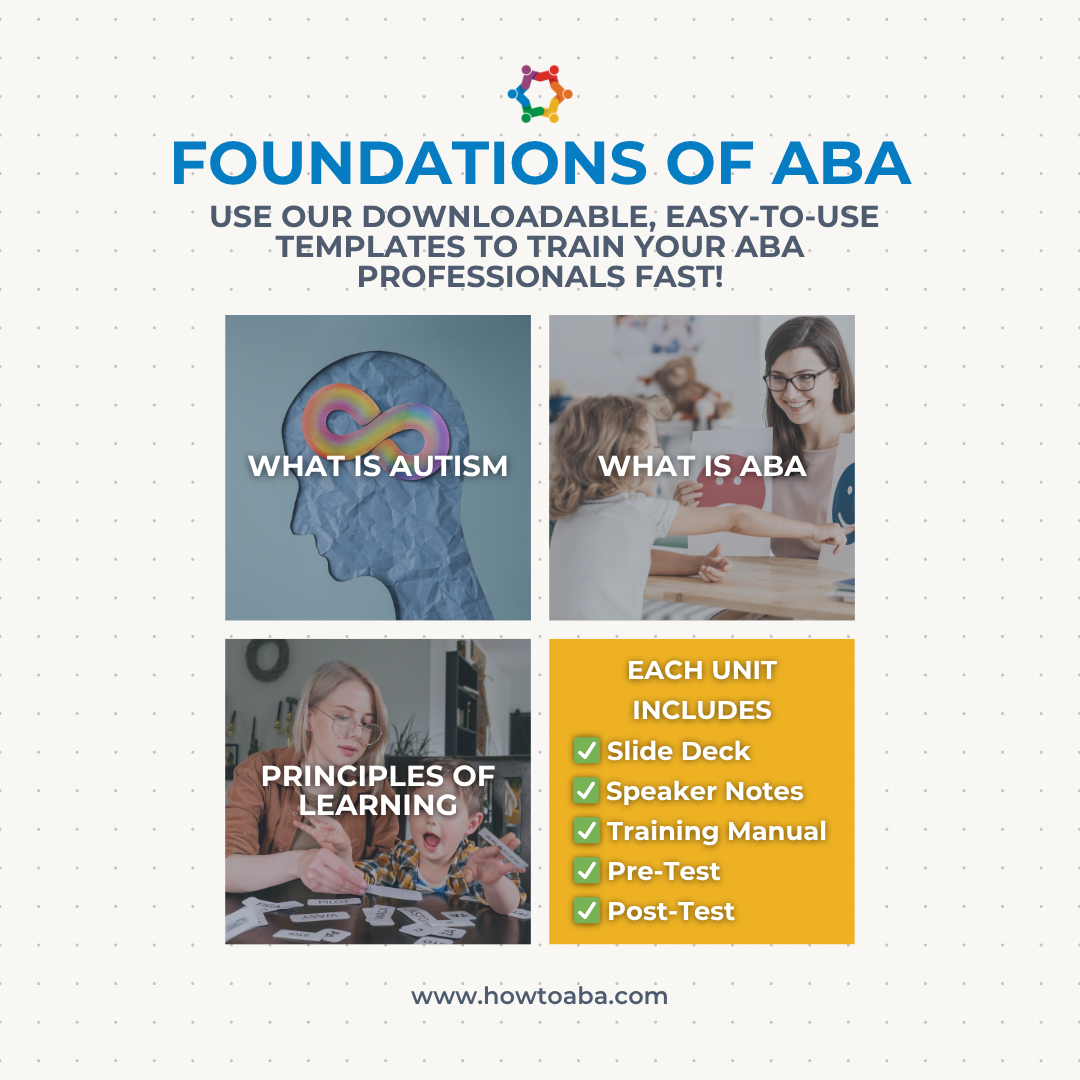 Staff Training Series - Foundations of Autism and ABA - How to ABA