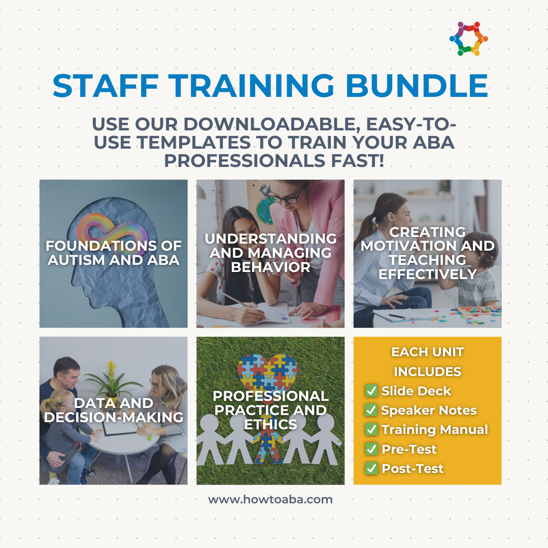 Staff Training Series - Complete Mastery Bundle - How to ABA
